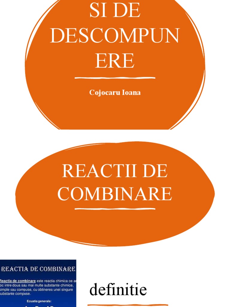Reactii de Combinare | PDF