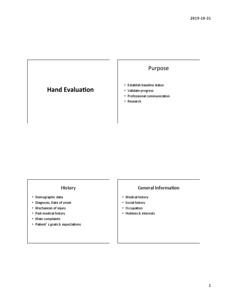2) Hand Evaluation | PDF | Nervous System | Human Anatomy