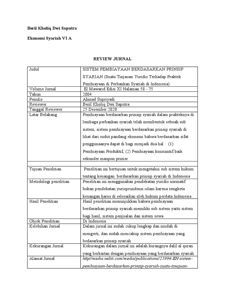 Tugas Review Jurnal | PDF