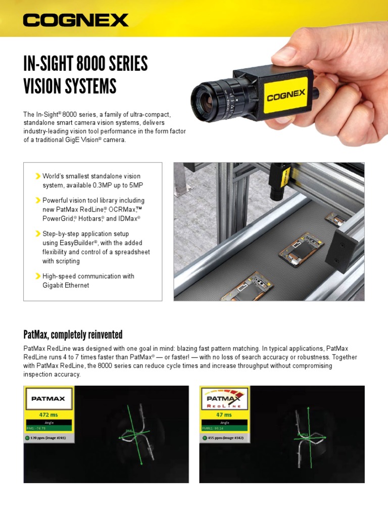 In-Sight 8000 Series Vision Systems: Patmax, Completely Reinvented ...