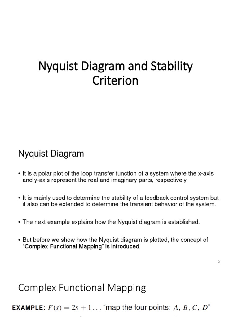 Nyquist Diagram and Stability Criterion | PDF | Control Engineering ...