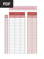 Open Traverse Calculation Sheet | PDF | Spreadsheet | Computer Science