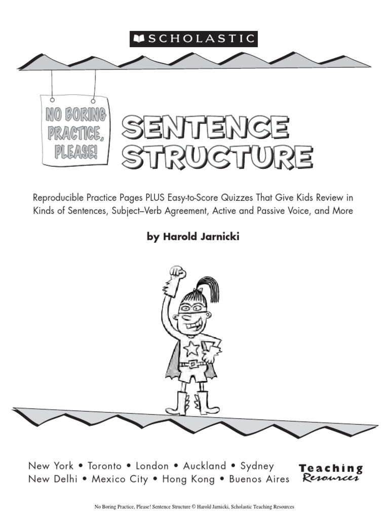 SENTENCE STRUCTURE No Boring Practice Please | PDF | Sentence ...