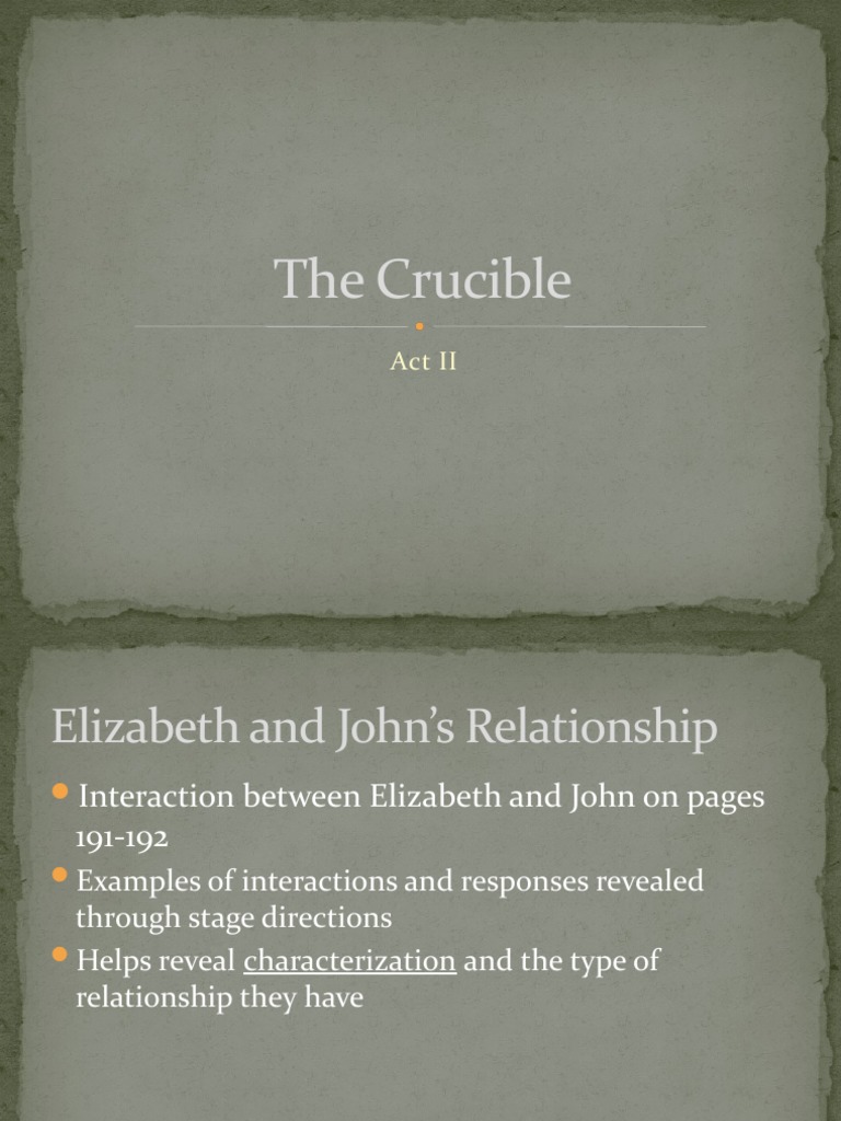 The Crucible Act II | PDF