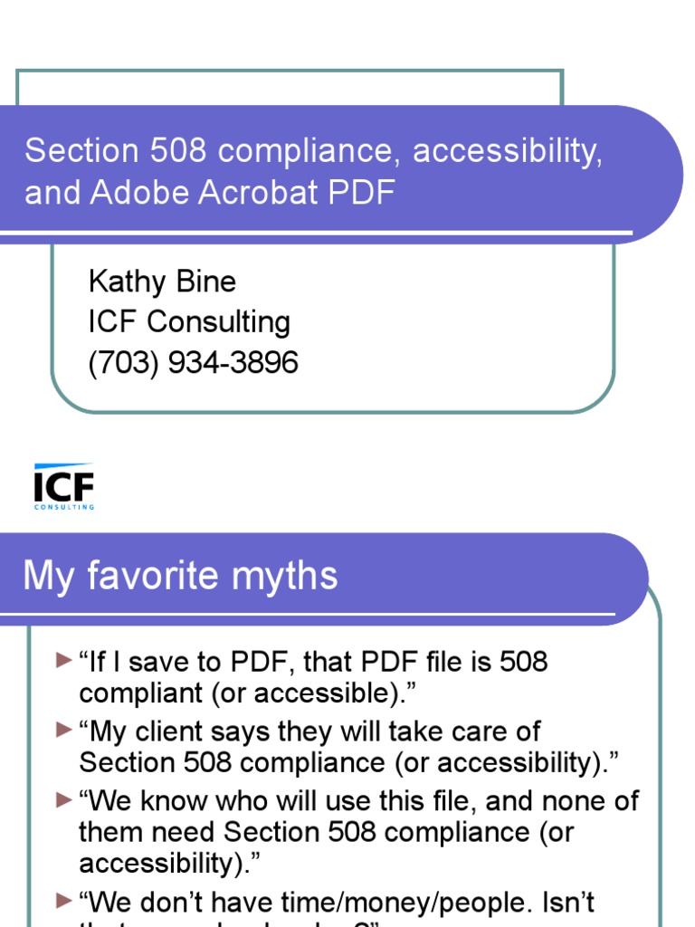 Section 508 Compliance for PDFs | PDF | Html Element | Microsoft Word