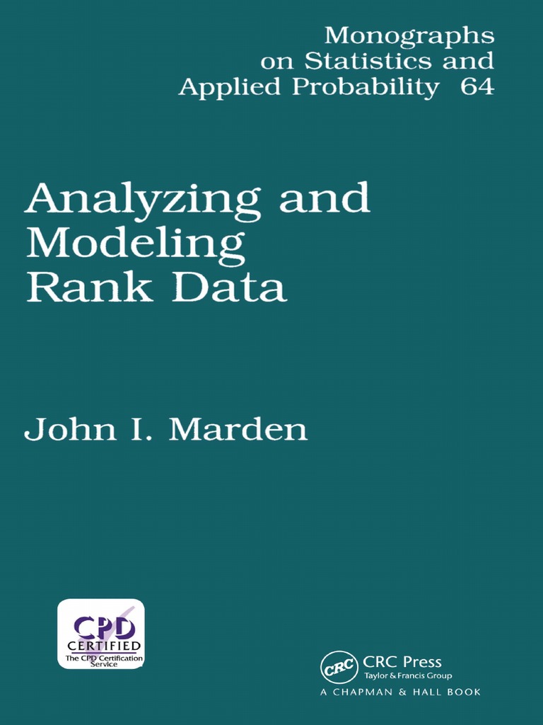 Analyzing and Modeling Rank Data | Download Free PDF | Statistics ...