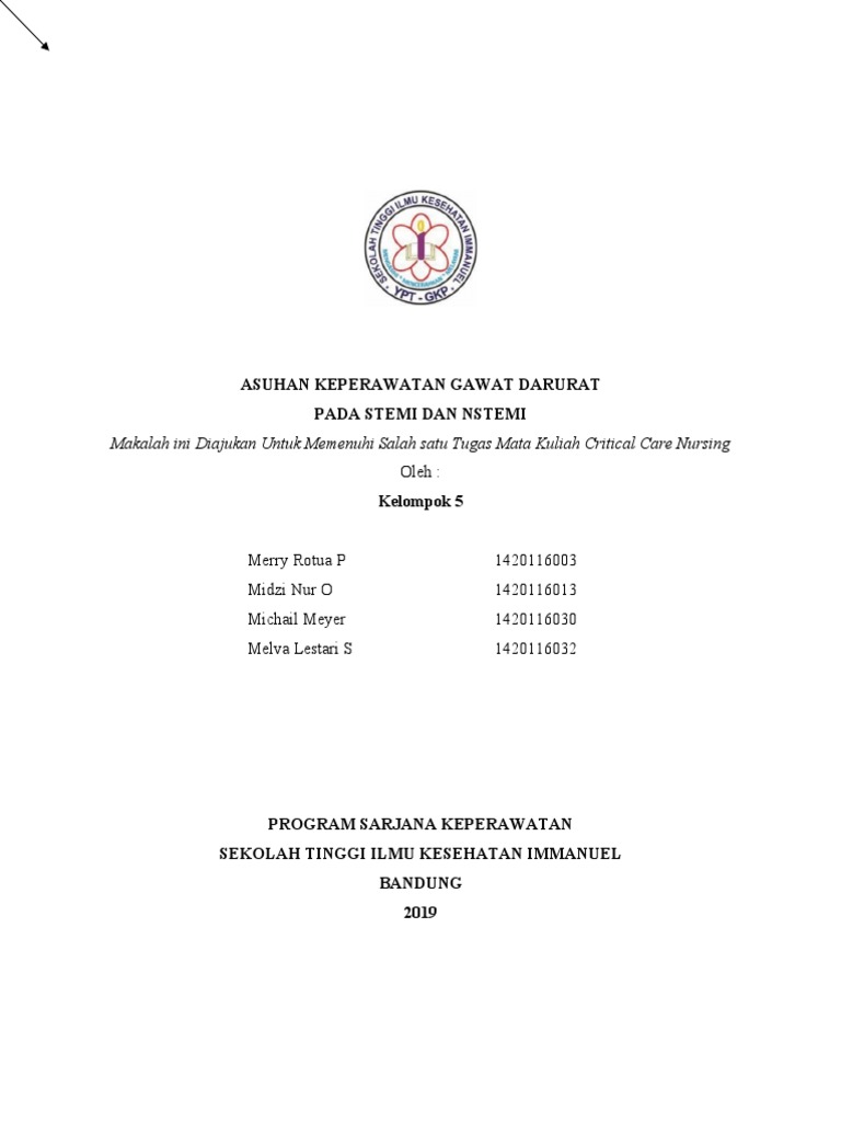 Bab 2-3 Stemi Dan Nstemi | PDF | Pengembangan Diri | Kesehatan Holistik