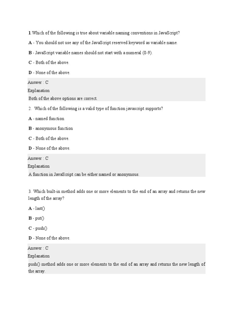 UNIT-5 Mcqs | PDF | Dynamic Web Page | Java Script