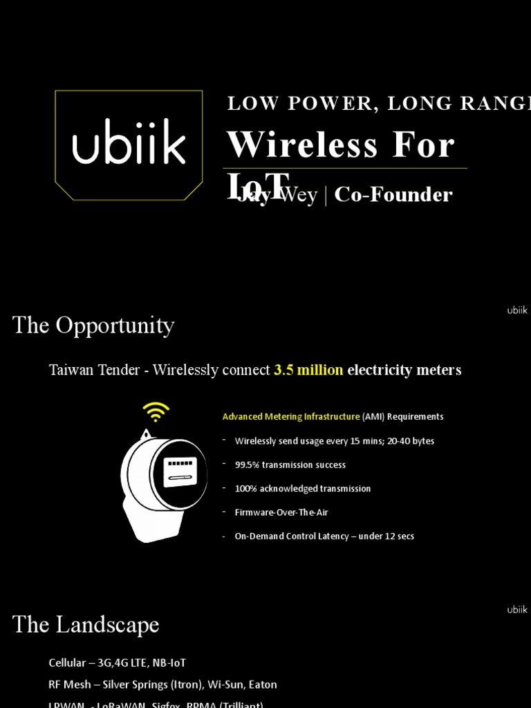 Ubiik - AMI Intro 2020 | PDF | 4 G | Internet Of Things
