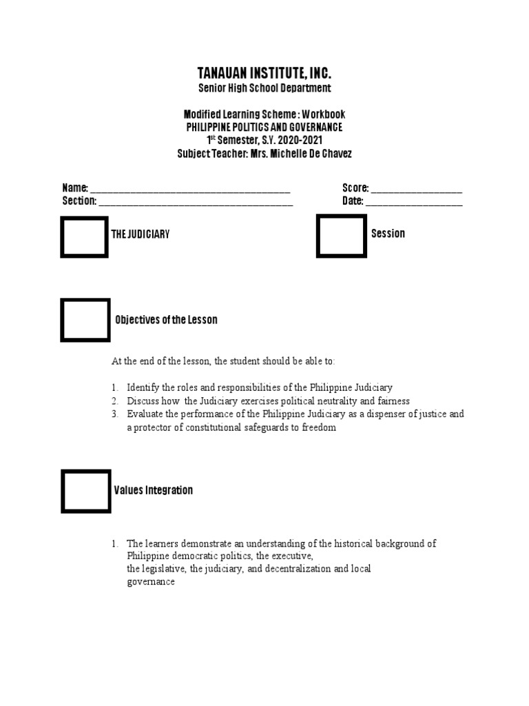 Topic 8 The Judiciary | PDF | Governance | Teachers