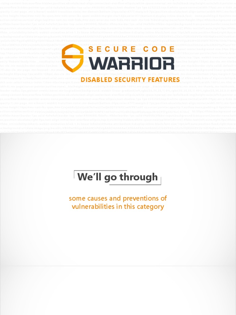 Module 132 Disabled Security Features | PDF | Http Cookie | Internet ...