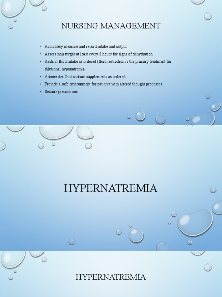 Hypernatremia | PDF