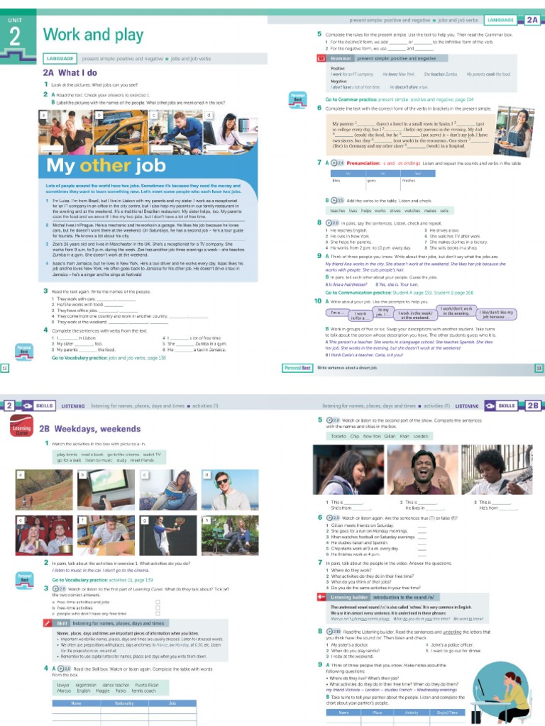 Personal Best A2 - Unit 2 | PDF