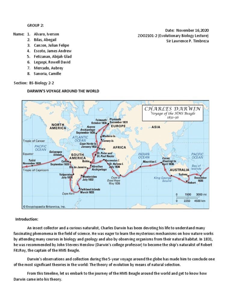 Darwin'S Voyage Around The World | PDF | Charles Darwin | Galápagos Islands