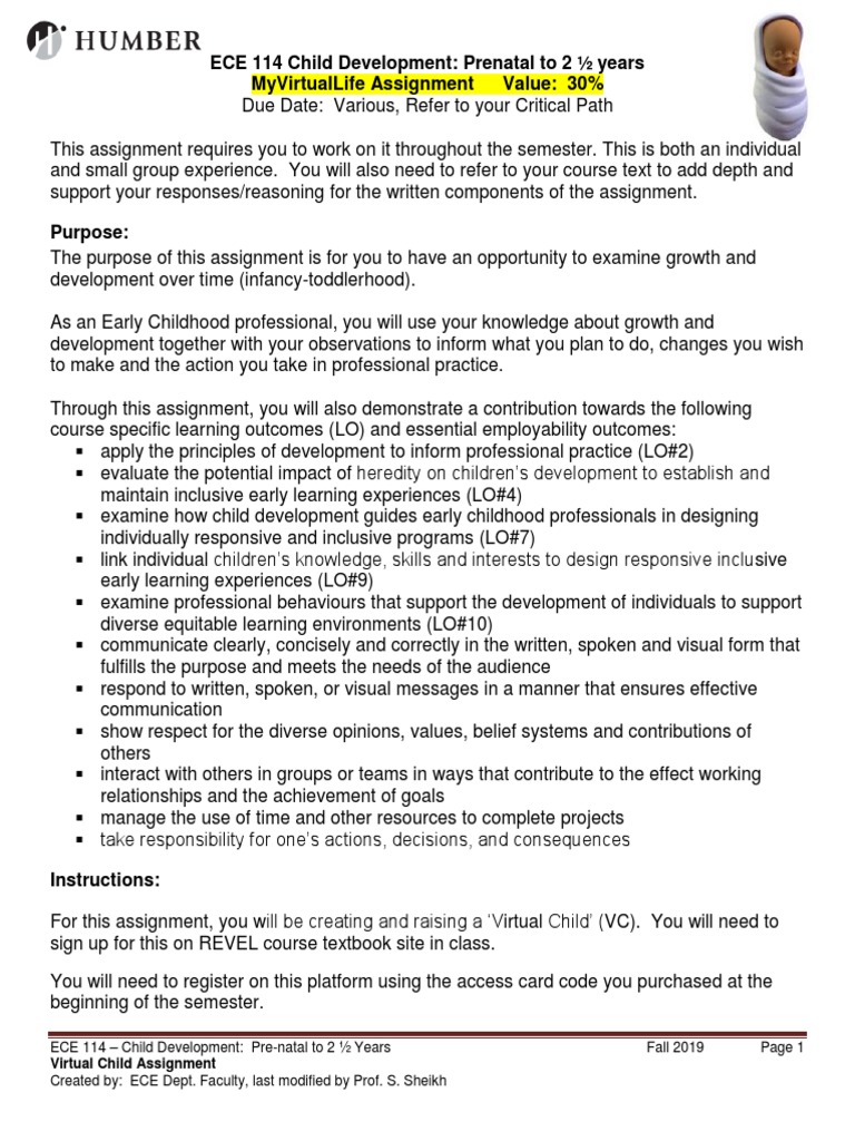 ECE 114 VC Assignment Description | PDF | Early Childhood Education ...