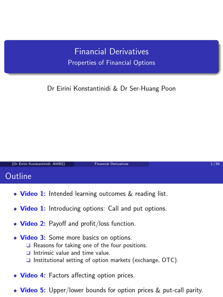 Understanding Option Contracts: A Comprehensive Guide to the Properties ...