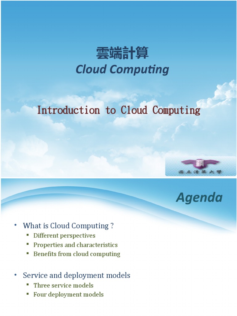 Lecture 2 Introduction To Cloud Computing Pdf Platform As A Service Cloud Computing