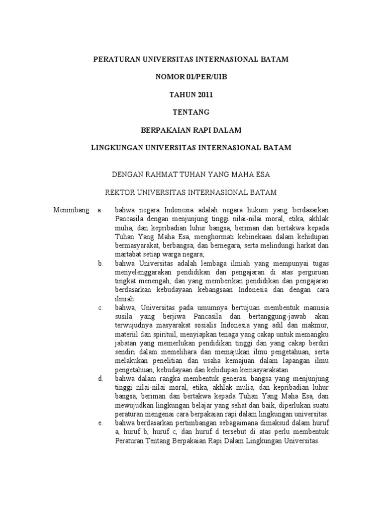 PERATURAN BERPAKAIAN RAPI-by Subandi-Rev by Lyna | PDF | Perjalanan | Seni