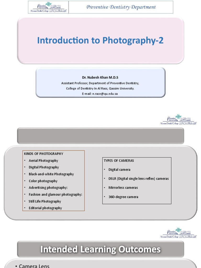 2 - Introduction To Photography - 2 | PDF | Camera | Shutter Speed