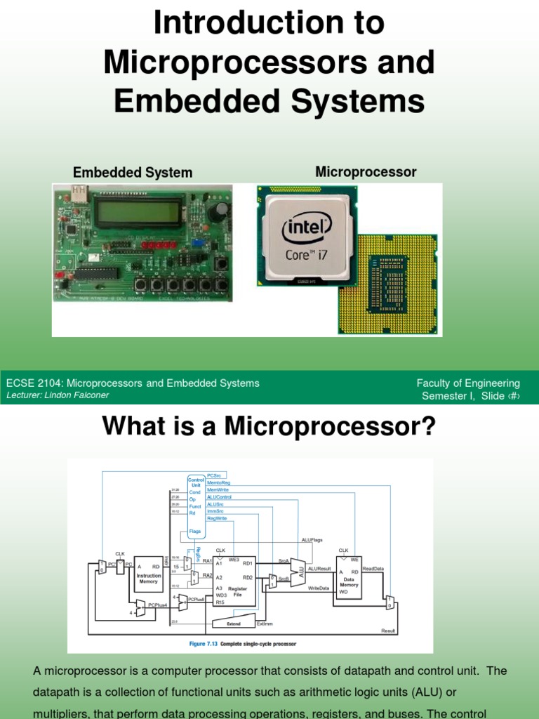 ECSE 2104 - L1 - Introduction To Microprocessors and Embedded Systems | PDF | Embedded System ...
