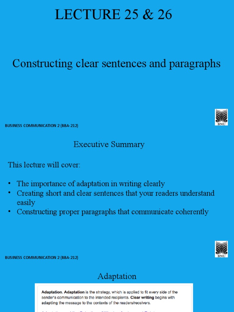 Clear Writing Techniques for Business | PDF | Paragraph | Idea