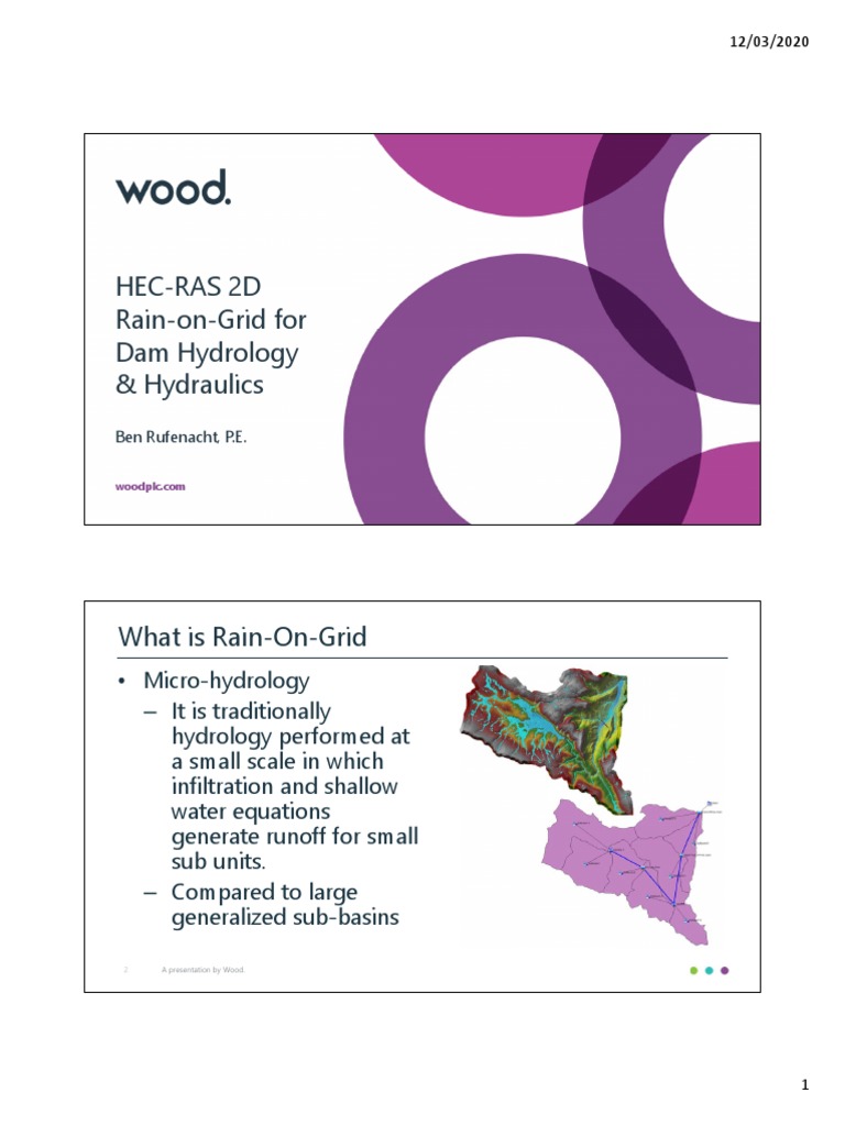 Hec Ras 2d Rain On Grid For Dam H H | PDF | Hydrology | Drainage Basin