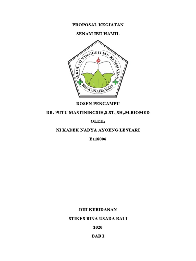 Proposal Kegiatan Kelas Ibu Hamil (Ayoeng E118006) | PDF