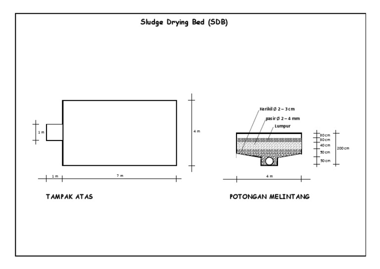 Sludge Drying Bed (SDB) | PDF