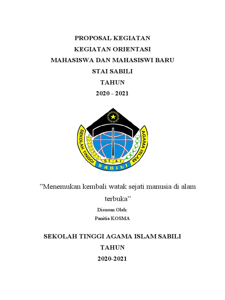 PROPOSAL Orientasi Kegiatan Mahasiswaw (OKM) 2020 | PDF