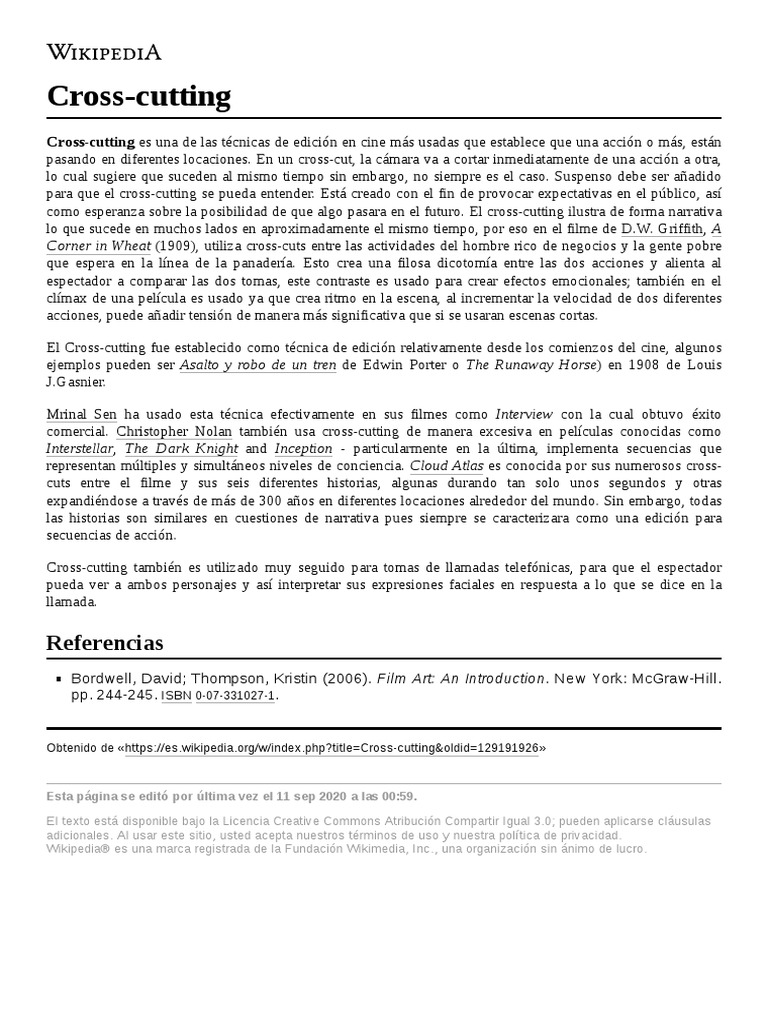 Cross Cutting | PDF | Cine