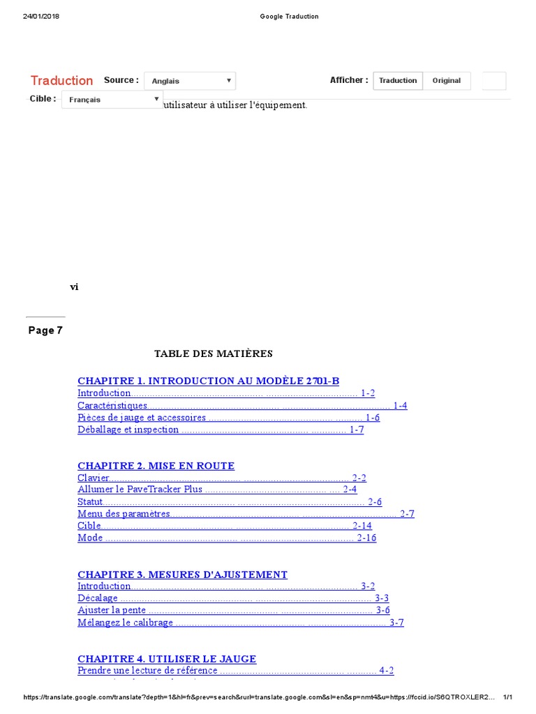 Manuel d'utilisation Troxler 2701-B | PDF | Technologie et ingénierie
