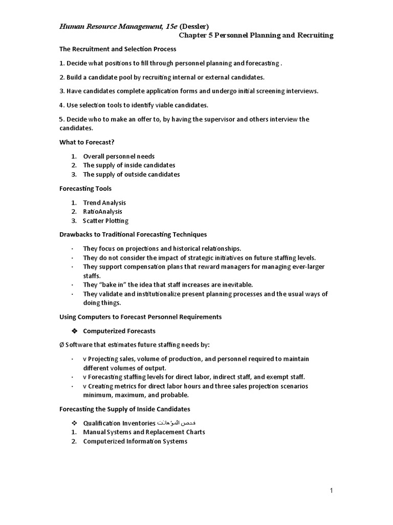 Human Resource Management, 15e (Dessler) : The Recruitment and ...