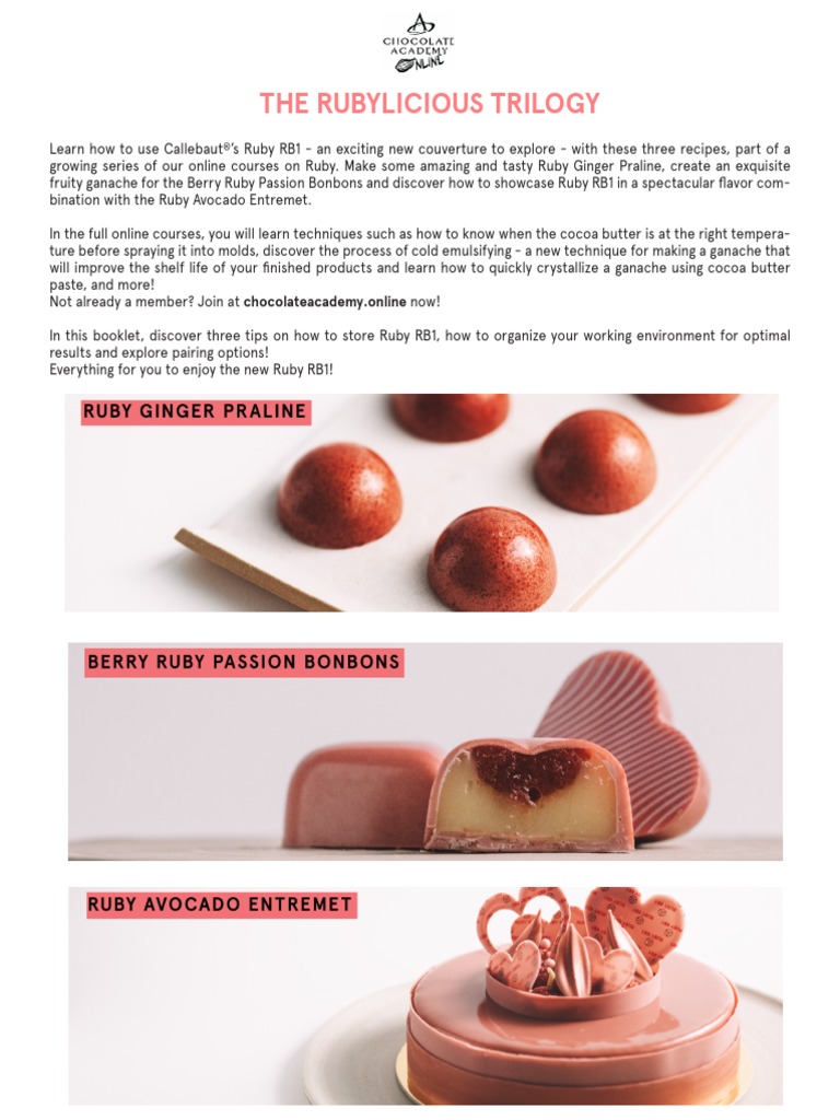 The Rubylicious Trilogy | PDF | Chocolate | Butter