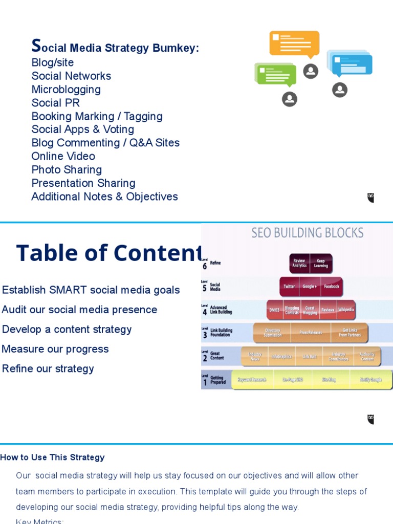 Social Media Strategy Template | PDF | Social Media | Popular Culture ...