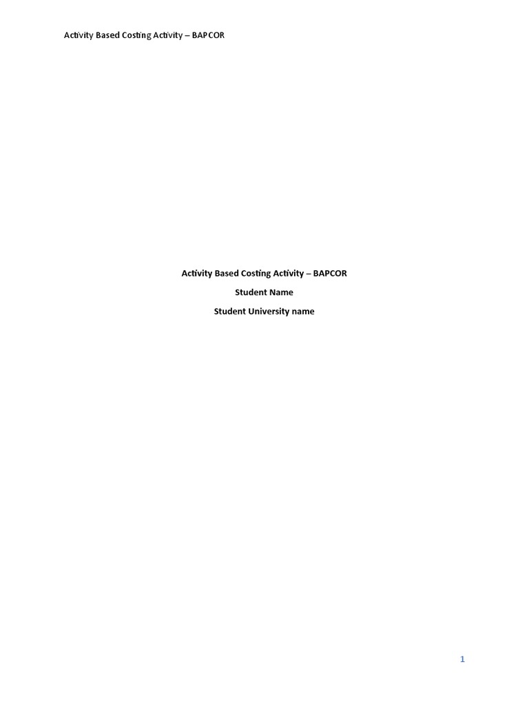 ABC MODEL. Managerial Accounting | PDF | Cost | Business Economics