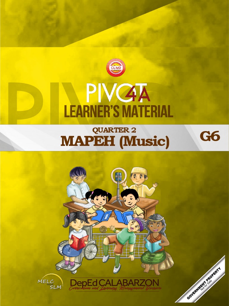MAPEH (Music) G6: Quarter 2 | PDF | Scale (Music) | Pitch (Music)