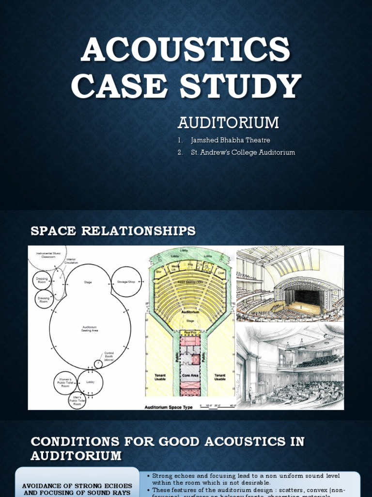Auditorium Acoustics Case Study | PDF | Architectural Design | Architecture
