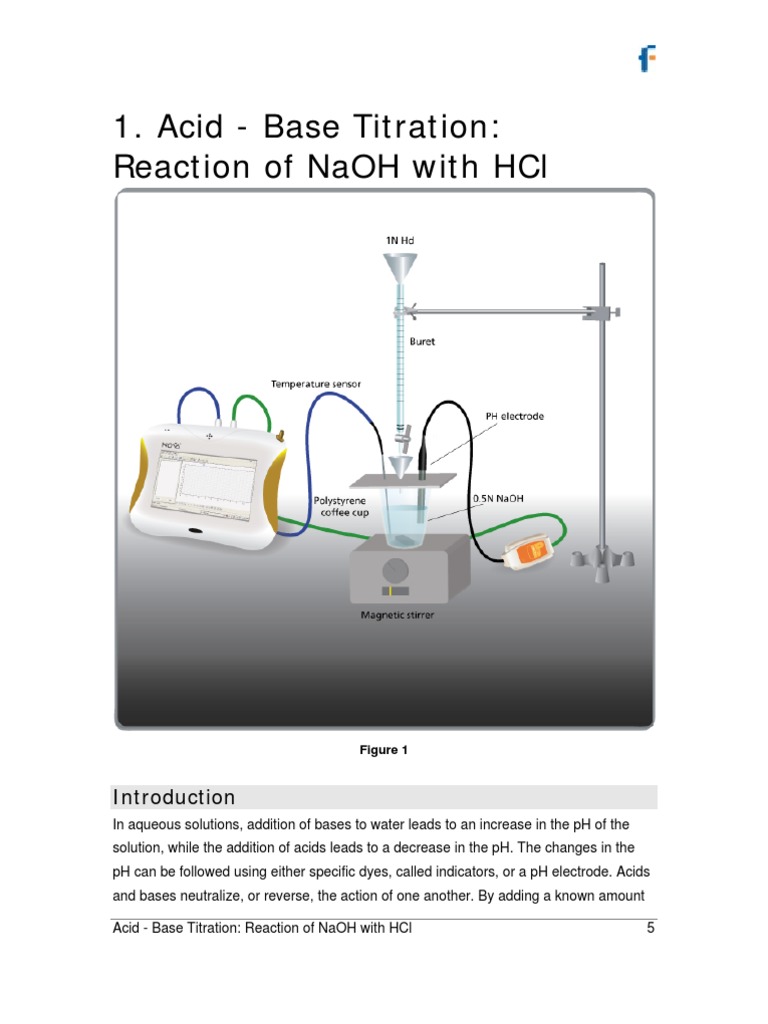 Acid - Base Titration: Reaction of Naoh With HCL | PDF | Ph | Acid