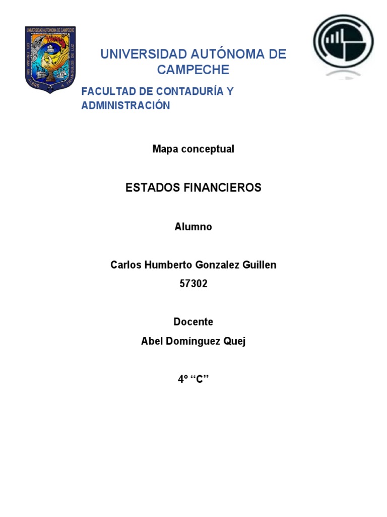 Mapa Conceptual Cap 4, Estados Financieros | PDF | Estado financiero ...