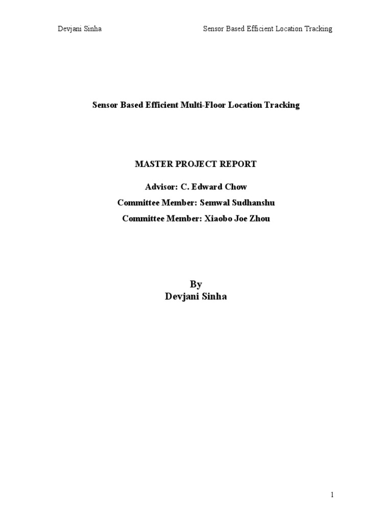 Sensor Based Efficient Multi-Floor Location Tracking: by Devjani Sinha ...