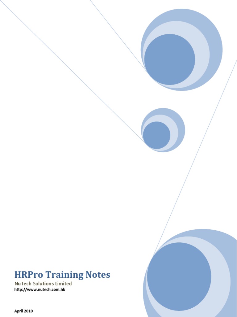 HRPro User Manual.v2 | PDF | Paycheck | Payroll HRPro User Manual.v2 | PDF | Paycheck | Payroll