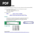 6 Sigma Conversion Table PDF | PDF