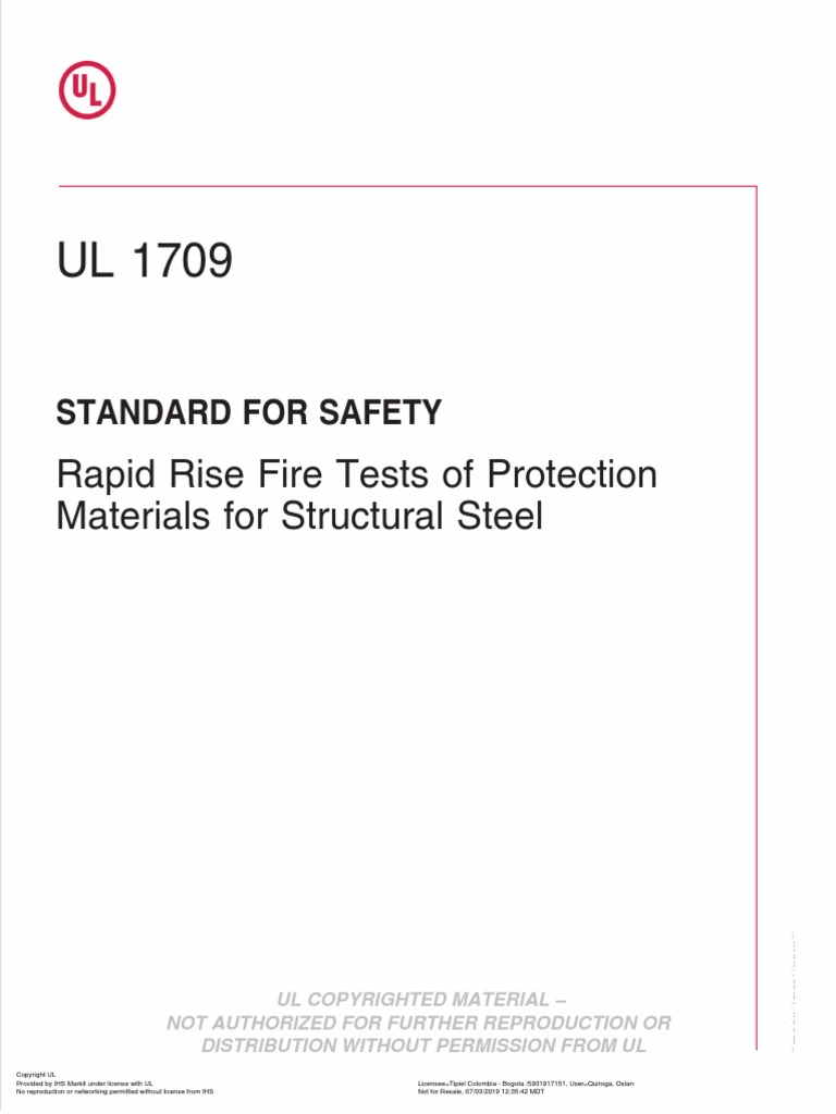 UL 1709 Ed 2017 | PDF | Thermocouple | Copyright