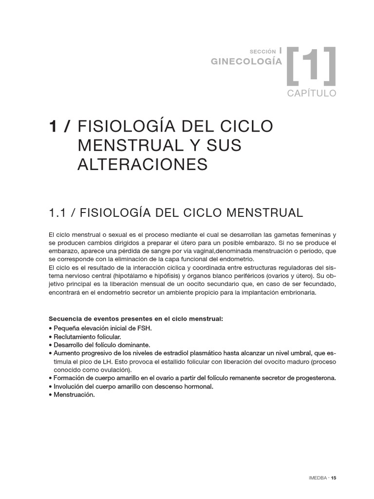 Gineco Imedba | PDF | Ciclo menstrual | Menstruación