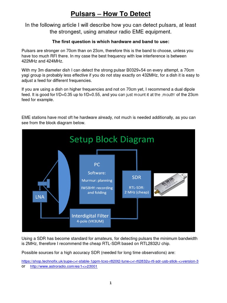 Pulsars - How To Detect | PDF | Electromagnetic Interference ...