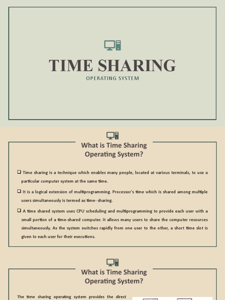 Time Sharing | PDF | Operating System | Scheduling (Computing)