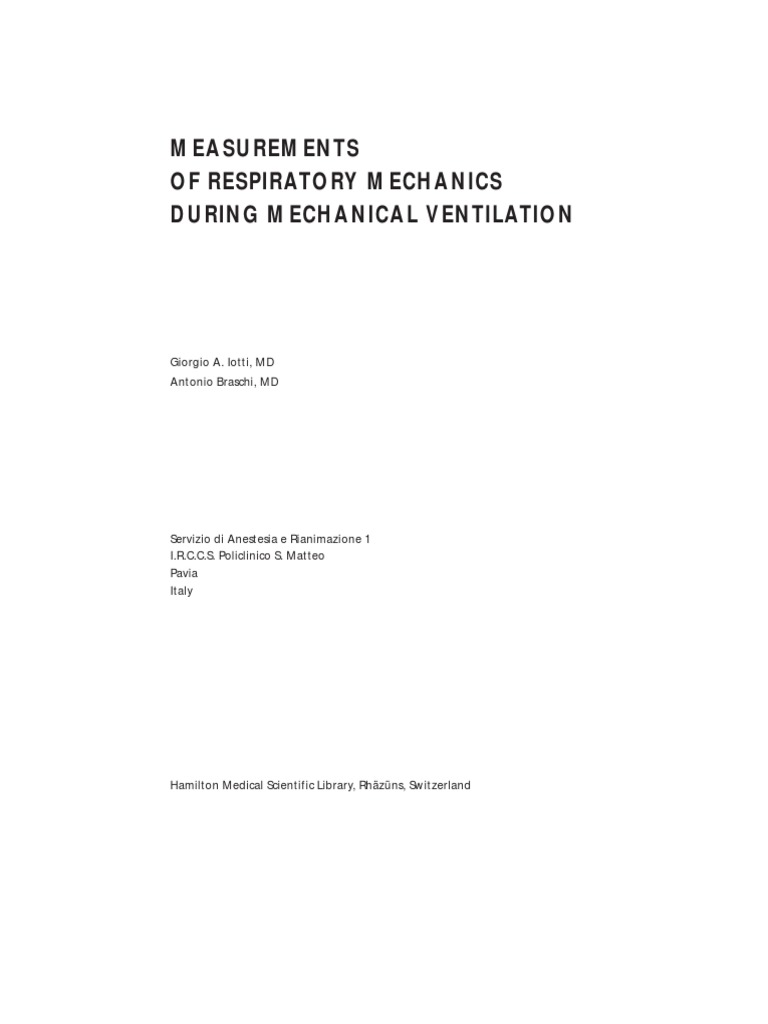 Mechanical Ventilation - Ioti | PDF | Exhalation | Respiratory System
