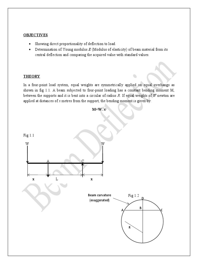 ME103 Prac 1 Write - Up | PDF | Bending | Beam (Structure)