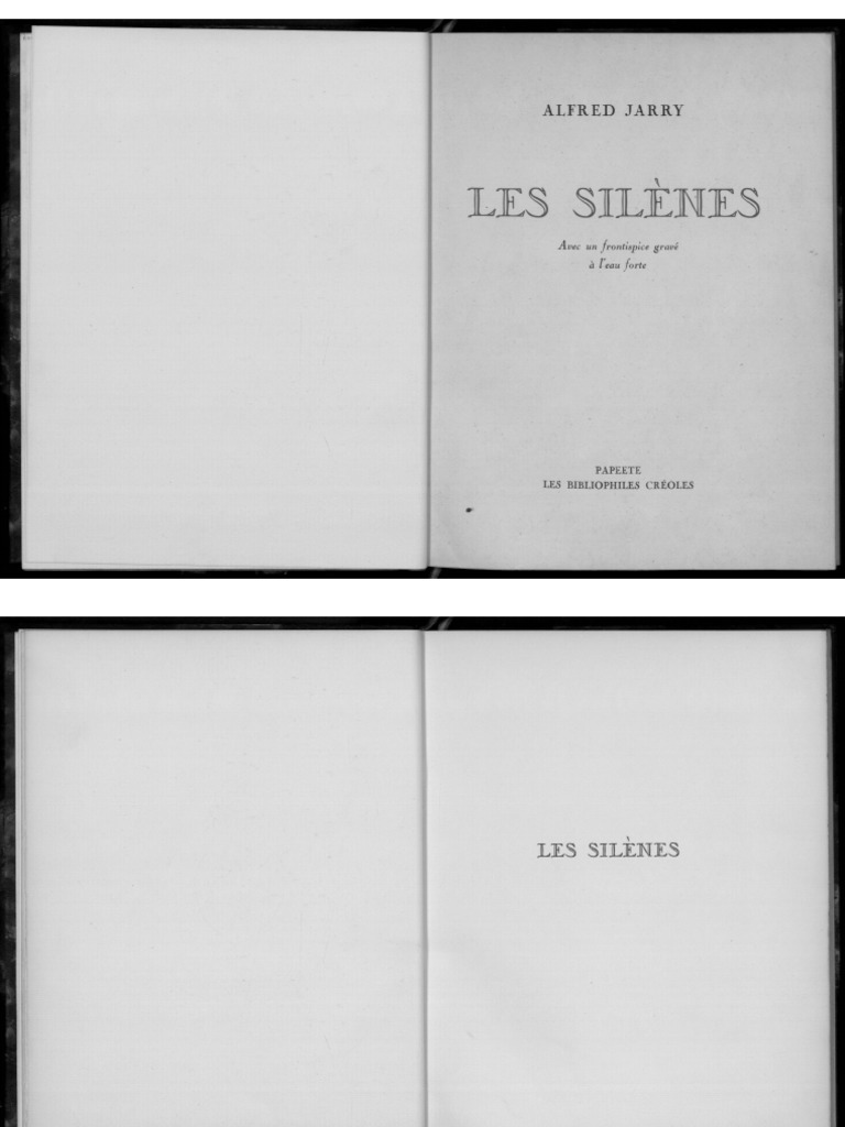 Alfred Jarry ( (1926) ) - Les Silènes | PDF