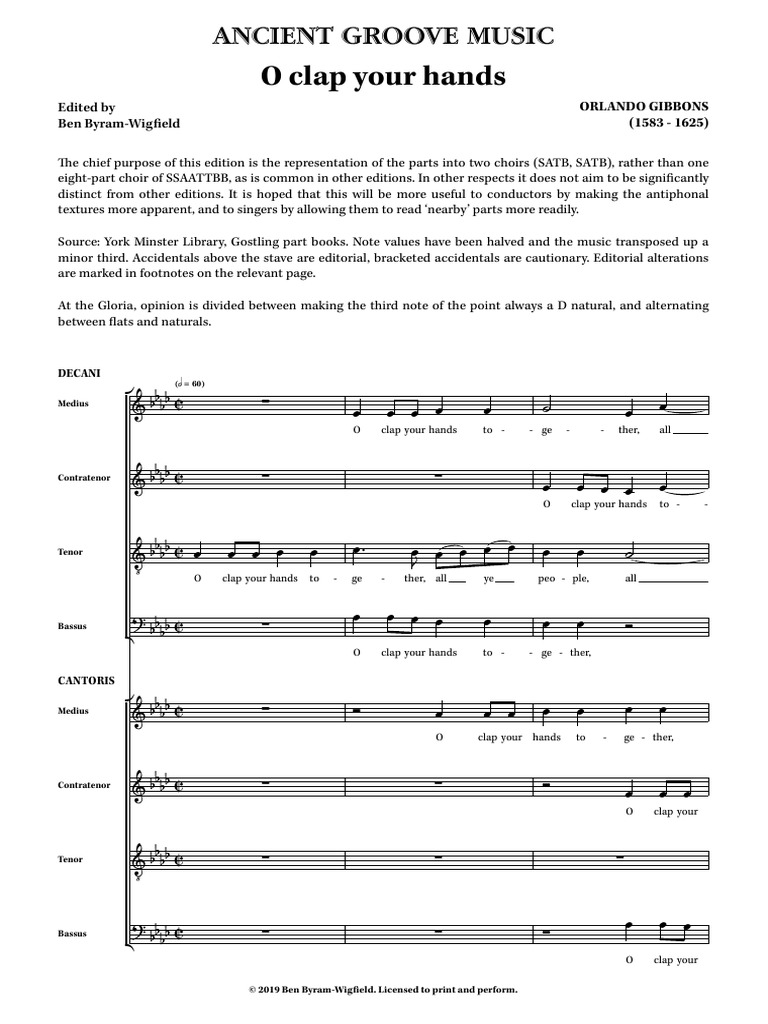 O Clap Your Hands: Ancient Groove Music | PDF | Elements Of Music ...